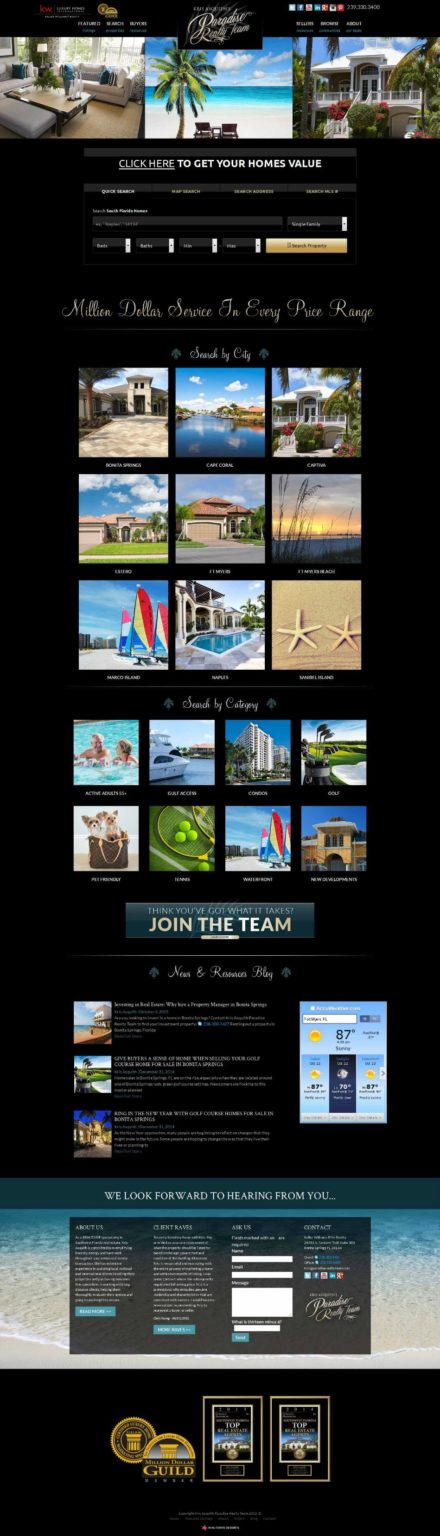 New Real Estate Design for Kris Asquith – Real Estate Websites, Sierra ...