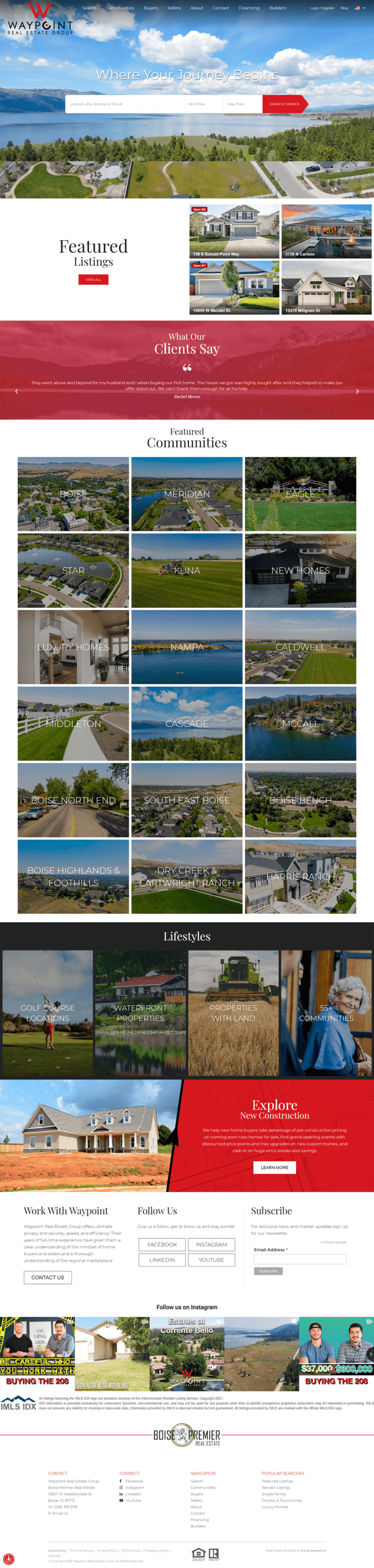 Waypoint Real Estate Group | Real Estate Websites, Sierra Interactive ...